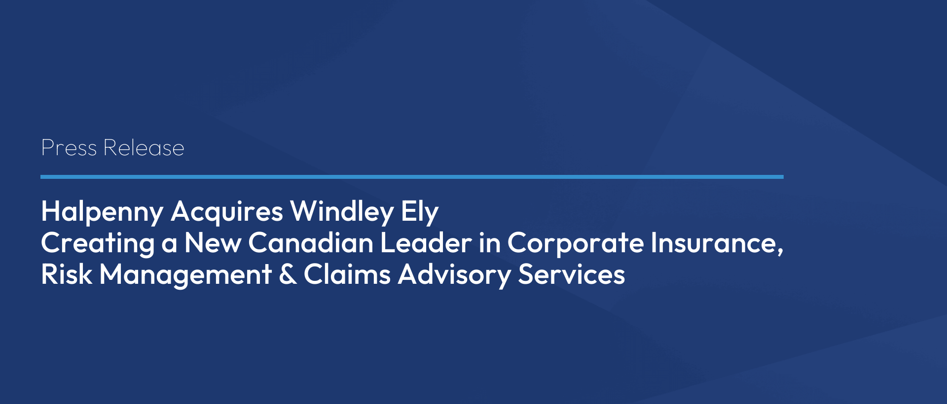 Halpenny Acquires Windley Ely - Windley Ely
